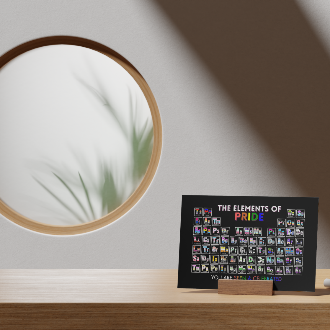 Elements of Pride Periodic Table 8x10 Print